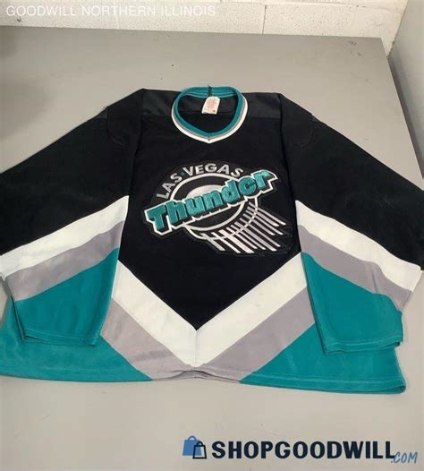 Vintage 90s Ihl Las Vegas Thunder Minor League Hockey Jersey Size Xl