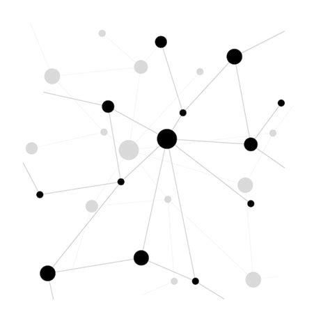 Premium Vector Connected Dots Abstract Element