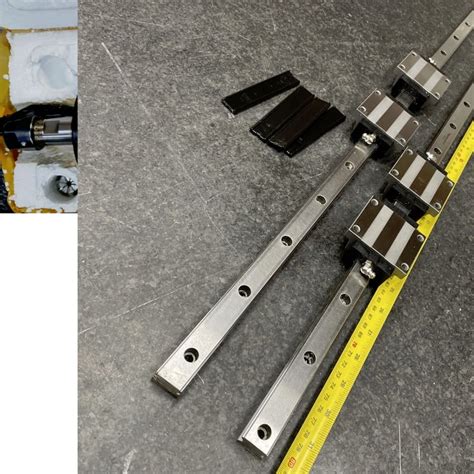Cnc Hepco 2 X Hgr20 Linear Rails 4 X Hgw20cc Carraiges In