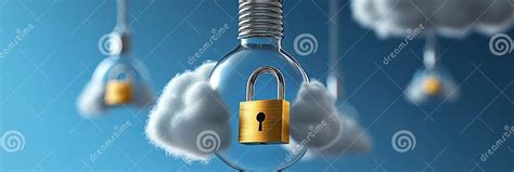 Secure Cloud Storage Safe And Reliable Data Protection The Image Symbolizes The Secure Nature Of