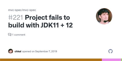 Project Fails To Build With Jdk11 12 · Issue 221 · Mvc Specmvc Spec · Github