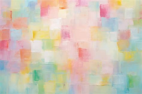 종이 배경에 있는 파스텔 수채화 프리미엄 Ai 생성 벡터