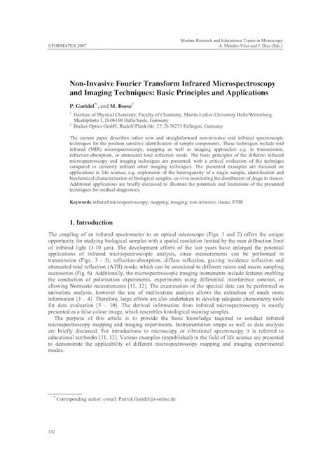 Pdf Non Invasive Fourier Transform Infrared Microspectroscopy And Dokumen Tips