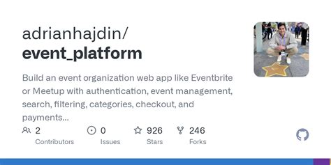 Event Platform Readme Md At Main · Adrianhajdin Event Platform · Github