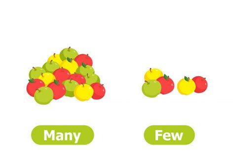 Vector Antonyms And Opposites Many And Few