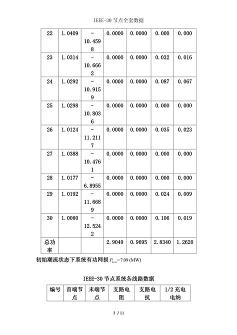 ieee 30节点全套数据2 docx 人人文库