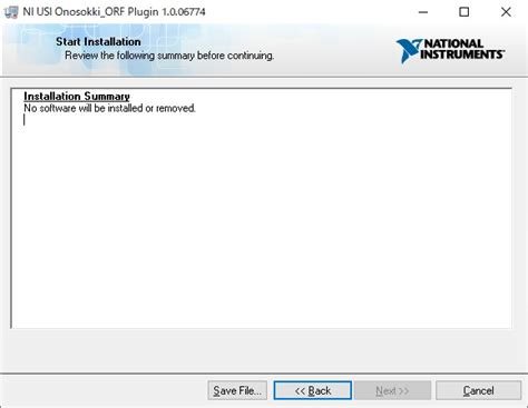 No Software Will Be Installed Or Removed When Installing Onosokki Ni