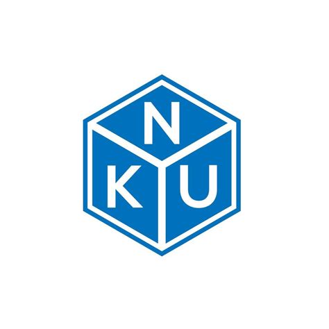 Nku Letter Logo Design On Black Background Nku Creative Initials