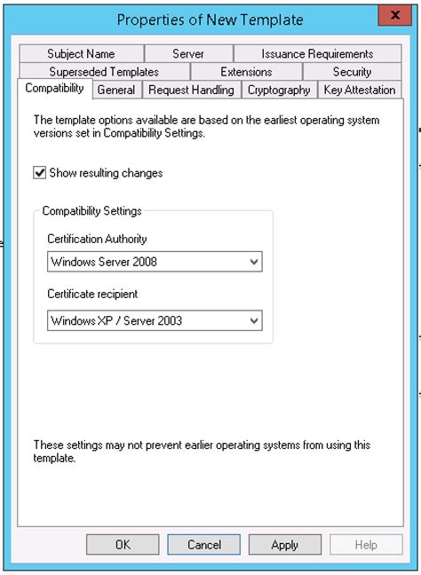 Active Directory Certificate Templates