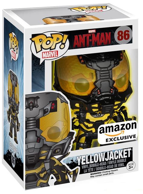 Exclusive Funko Glow In The Dark Yellowjacket Pop Vinyl Marvel Toy News