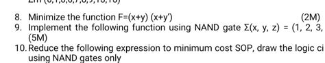 Minimize The Function Fxy Xy Implement The Following Function Usi