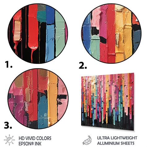 Lark Manor™ Pink Digital Melodic Fusion Iv Abstract Collages Metal