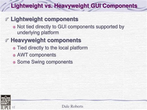 ppt introduction to gui programming using java iupui department of