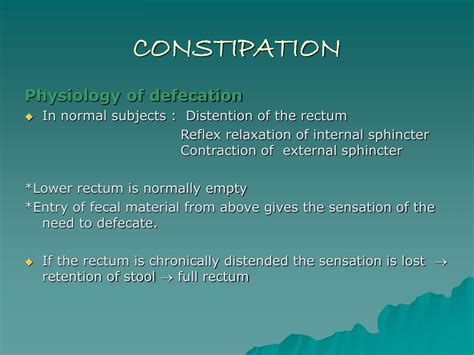 Ppt Constipation Powerpoint Presentation Free Download Id5509019