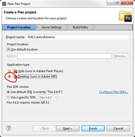Flash Builder Is There Any Way To Create Xml File In Flex Stack Overflow