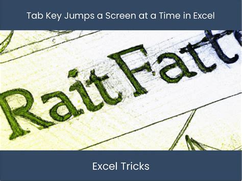 double the typing speed in excel with tab key excel