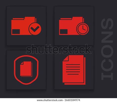 set document document folder check mark stock vector royalty free