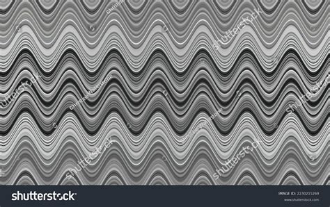 monochrome horizontal sine waves background stock illustration