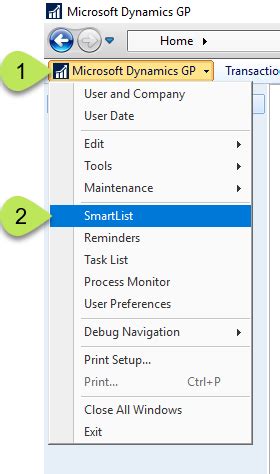 How To Use Dynamics GP Smartlist To Verify GL Account Settings Telmar Computer Solutions