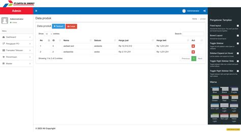 Source Code Sistem Informasi Administrasi Distribusi Bbm Inti Php