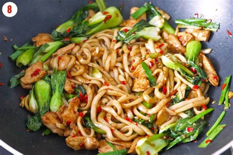 Spicy Udon Noodles With Chicken That Spicy Chick