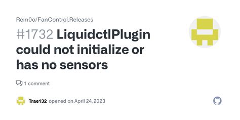 Liquidctlplugin Could Not Initialize Or Has No Sensors · Issue 1732 · Rem0ofancontrolreleases