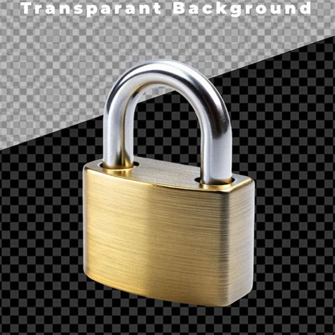Close Golden Padlock Premium Ai Generated Psd
