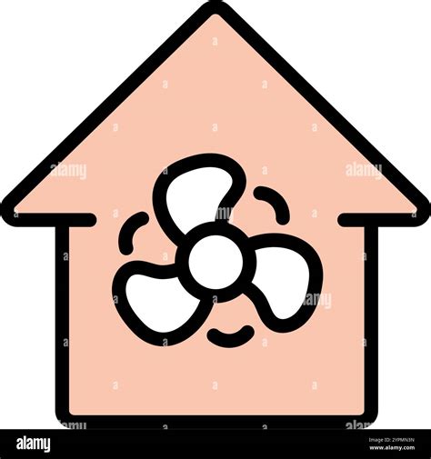 Air Conditioning Color Icon Heating Ventilation And Cooling Systems For Indoor Climate Control