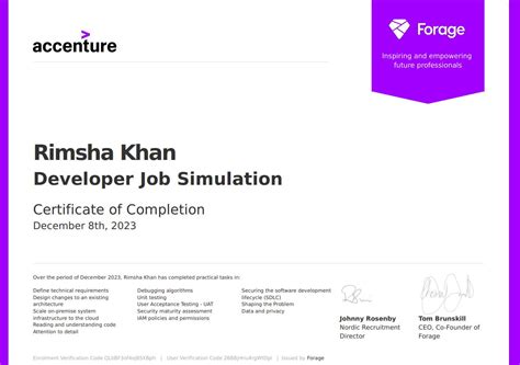 Rimsha Khan On Linkedin Accenturenordics Forage Techinnovation Techskills Careerdevelopment