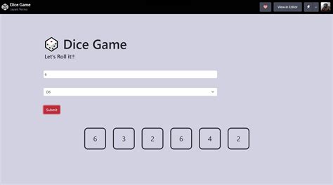 Github Iamvermajayantdicegame