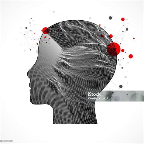 인간의 머리는 프레임의 스타일로 만들어집니다 윤곽에 토폴로지 벡터 신경 총 예술 사람들에 대한 스톡 벡터 아트 및 기타 이미지 사람들 신경얼기 개성 개념 Istock