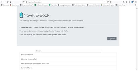 Novel Ebook Com See Bug Description Issue 67740 Webcompat Web Bugs GitHub