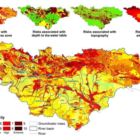 Intrinsic Groundwater Vulnerability Based On The Iv Index Maps Of The Download Scientific