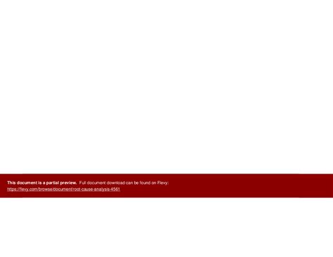 Excel Template Root Cause Analysis Excel Template XLS Flevy