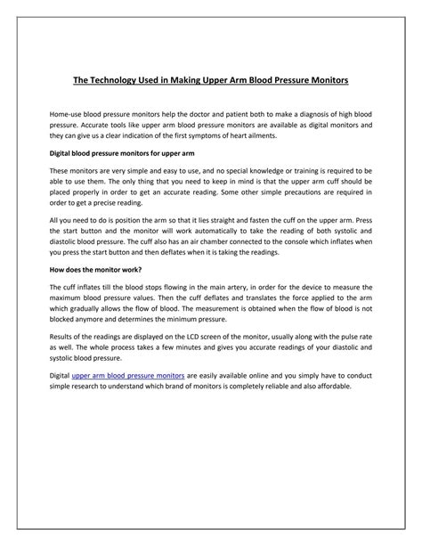 Omron Healthcare How To Understand Blood Pressure Readings