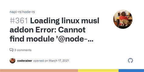 loading linux musl addon error cannot find module node rs bcrypt