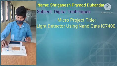 Light Detector Using Nand Gate Youtube