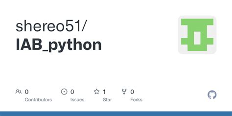 GitHub Shereo IAB Python