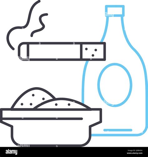 Triggers Line Icon Outline Symbol Vector Illustration Concept Sign