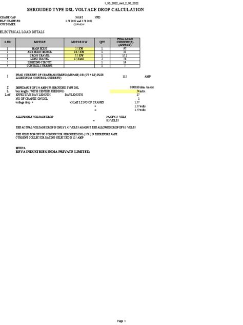 dsl calculation pdf