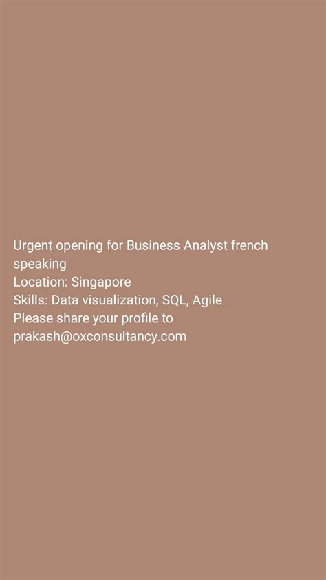Agile Singaporejobs Businessanalystjobs Sql Datavisualization