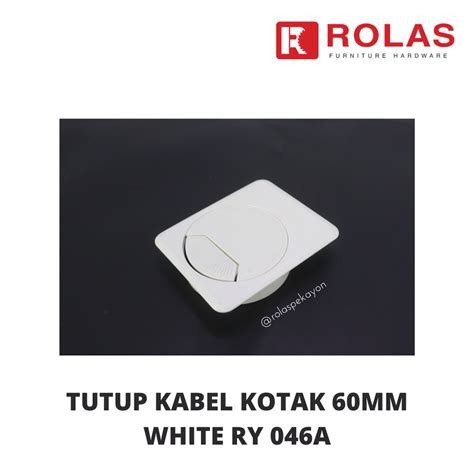 Jual Tutup Kabel Kotak Mm White Ry A Tutup Lubang Kabel Tutup Gromet Putih Shopee