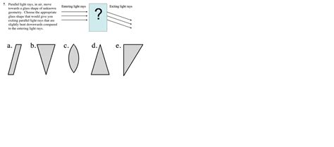 Answered Parallel Light Rays In Air Move Bartleby