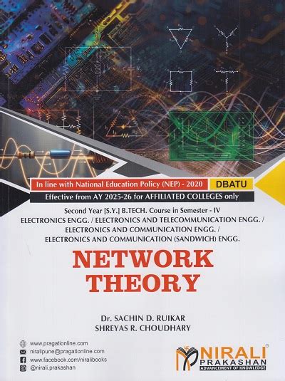 Network Theory For Dbatu Second Year Sy Btech In Electronics