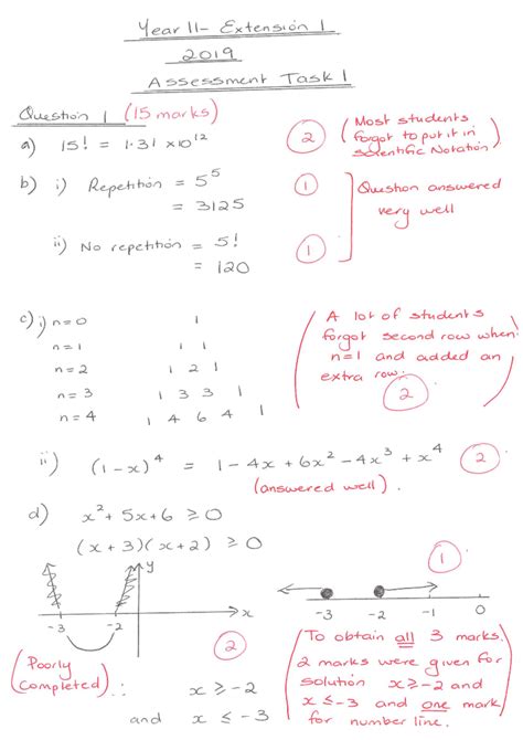 2019 Year 11 Extension Task 1 Soln Year Extension I 2019 A Assessment