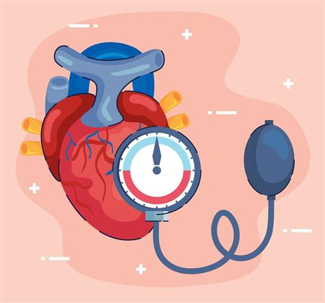 Heart And Tensiometer 12581015 Vector Art At Vecteezy