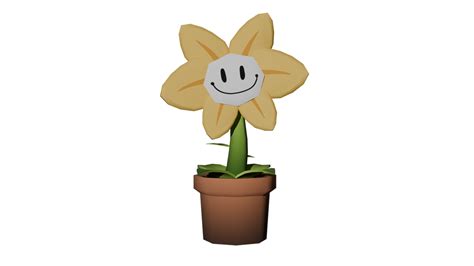 Flowey 3d Model By Gbempathy On Deviantart