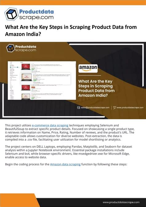 Ppt What Are The Key Steps In Scraping Product Data From Amazon India