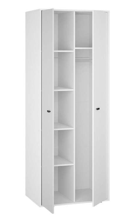 Шкаф распашной двухдверный Накки ШК 800 белый серый Серый арт 4213615 купить в Москве за 11