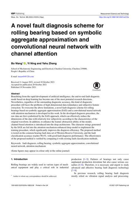A Novel Fault Diagnosis Scheme For Rolling Bearing Based On Symbolic Aggregate Approximation And